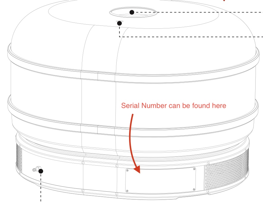 Where can I find the serial number on my Dome? – Gozney Help Center